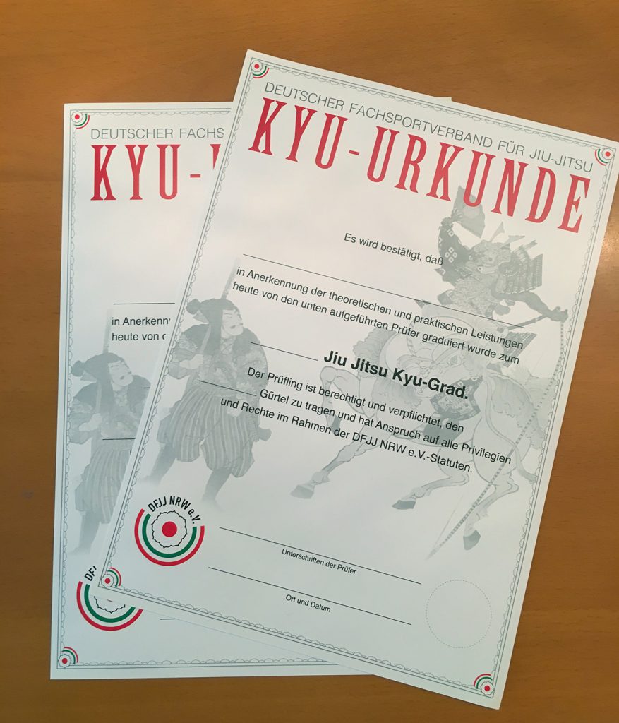 Kyu-Urkunden